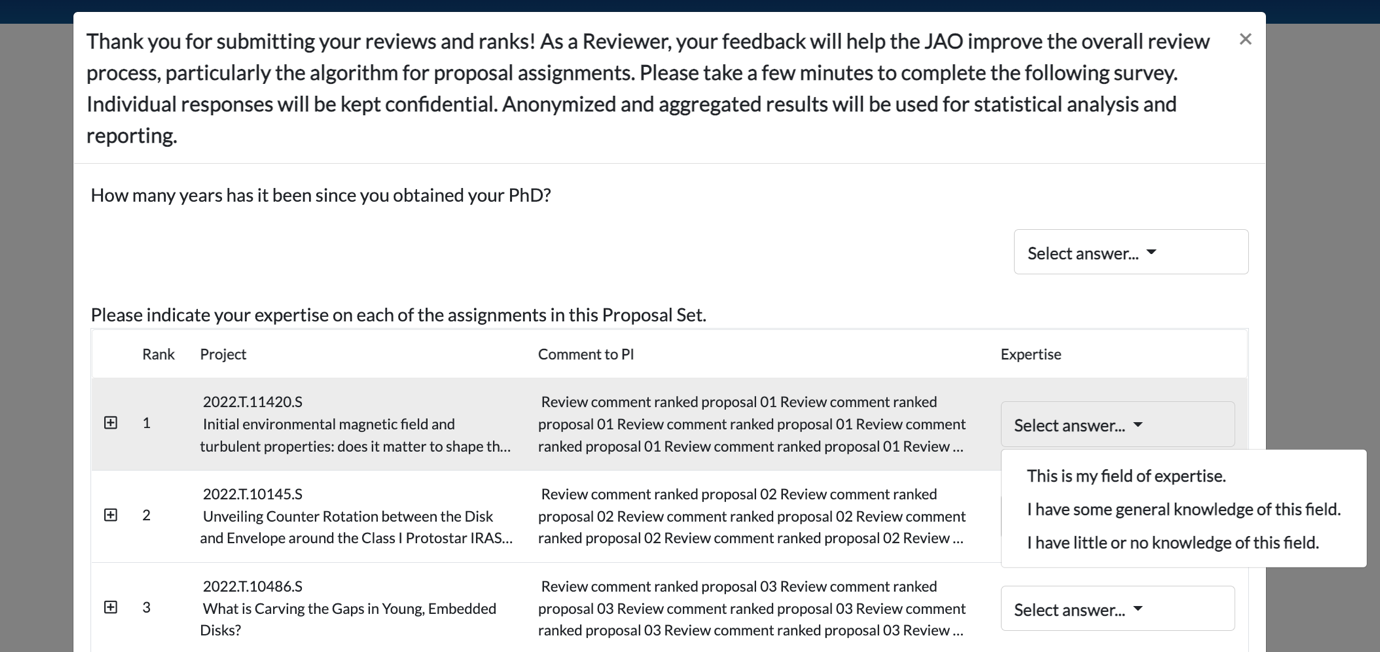 How to use the Reviewer Tool — ALMA Science Portal at NRAO